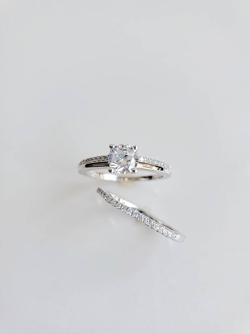 Bridal Engagement Ring Set