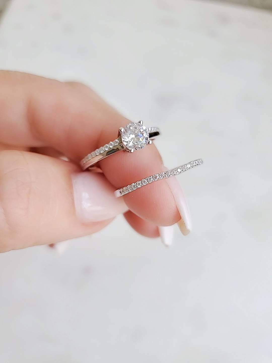 Bridal Engagement Ring Set
